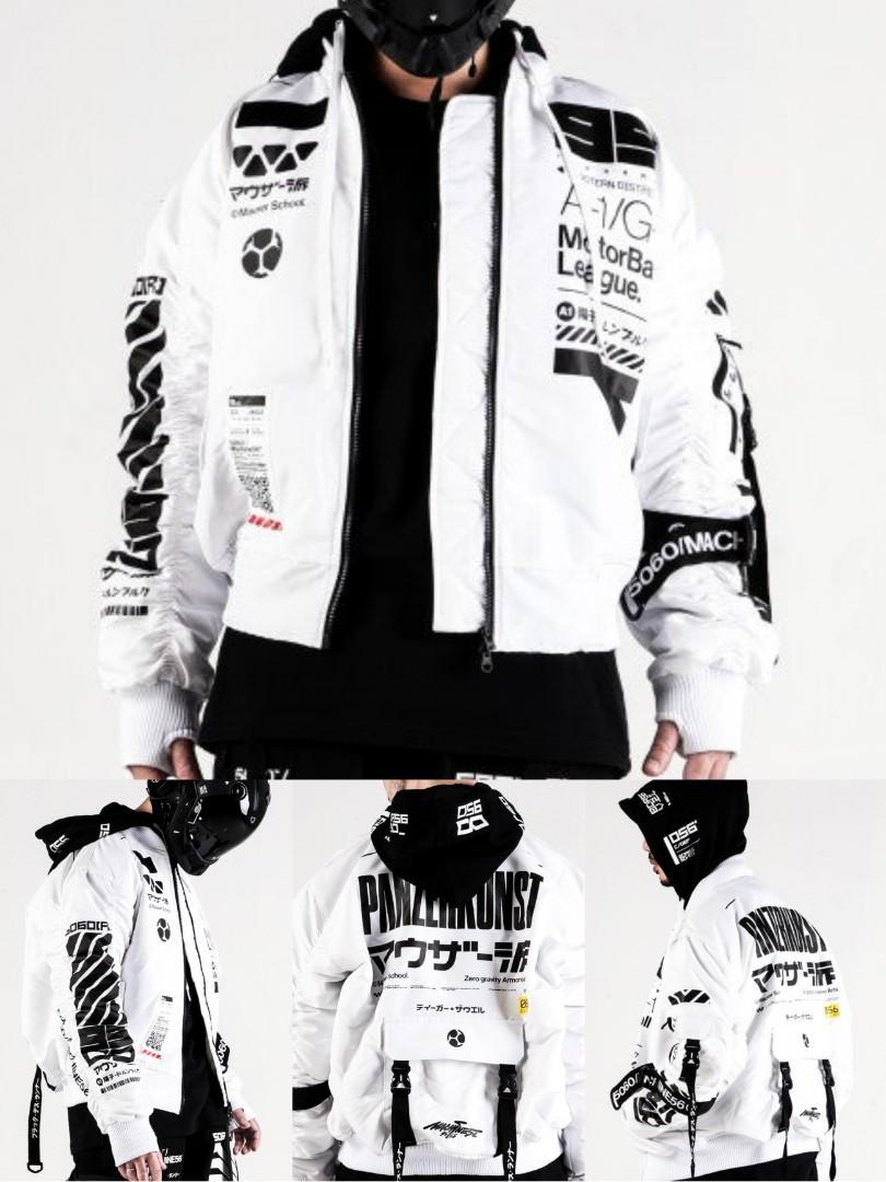 Jaket Machine56, Fesyen Pria, Pakaian , Atasan di Carousell