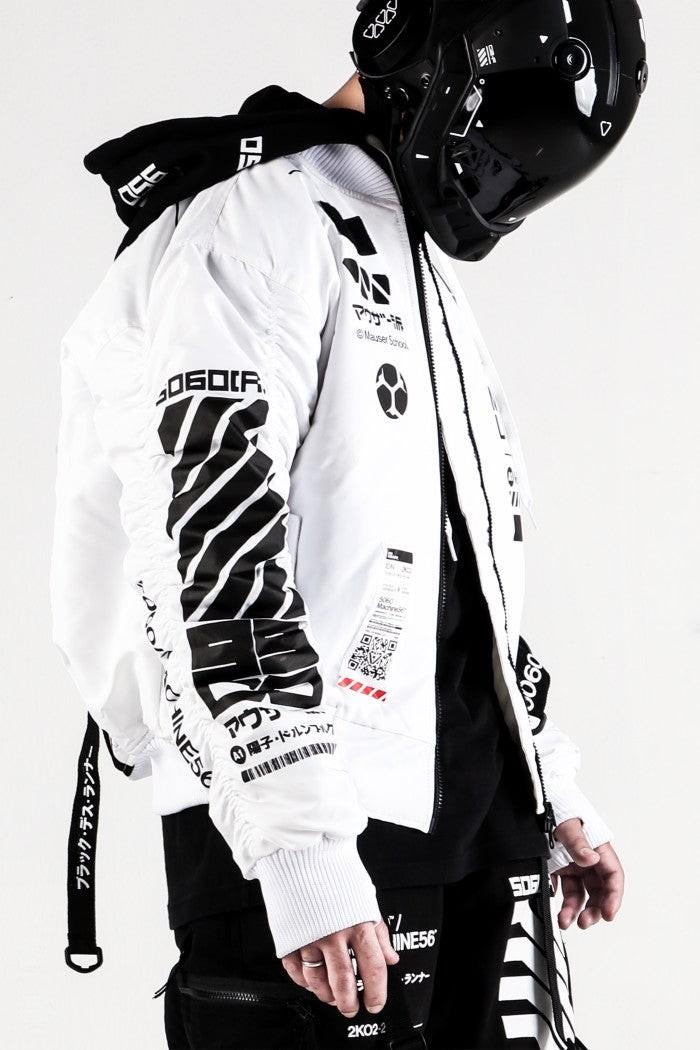 Jaket Machine56, Fesyen Pria, Pakaian , Atasan di Carousell