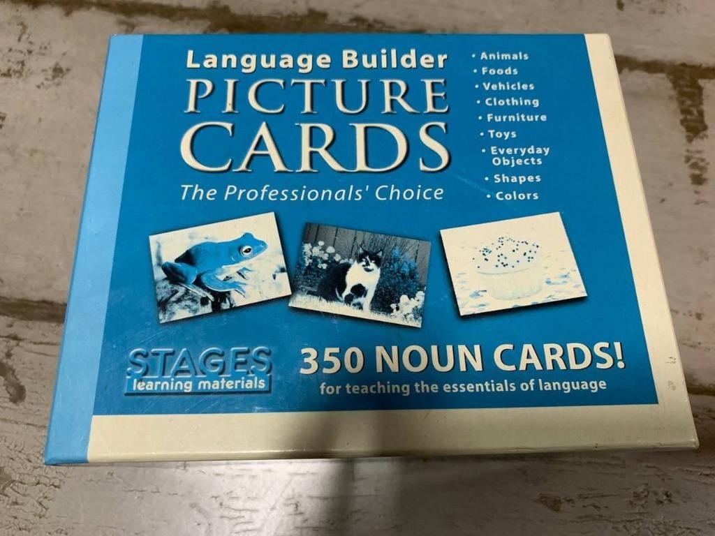 Language Builder Noun Picture Flash Cards, Hobbies & Toys, Books ...