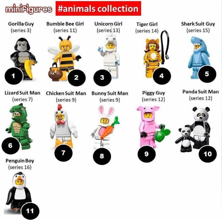 LEGO ANIMALS minifigures, Hobbies & Toys, Toys & Games on Carousell