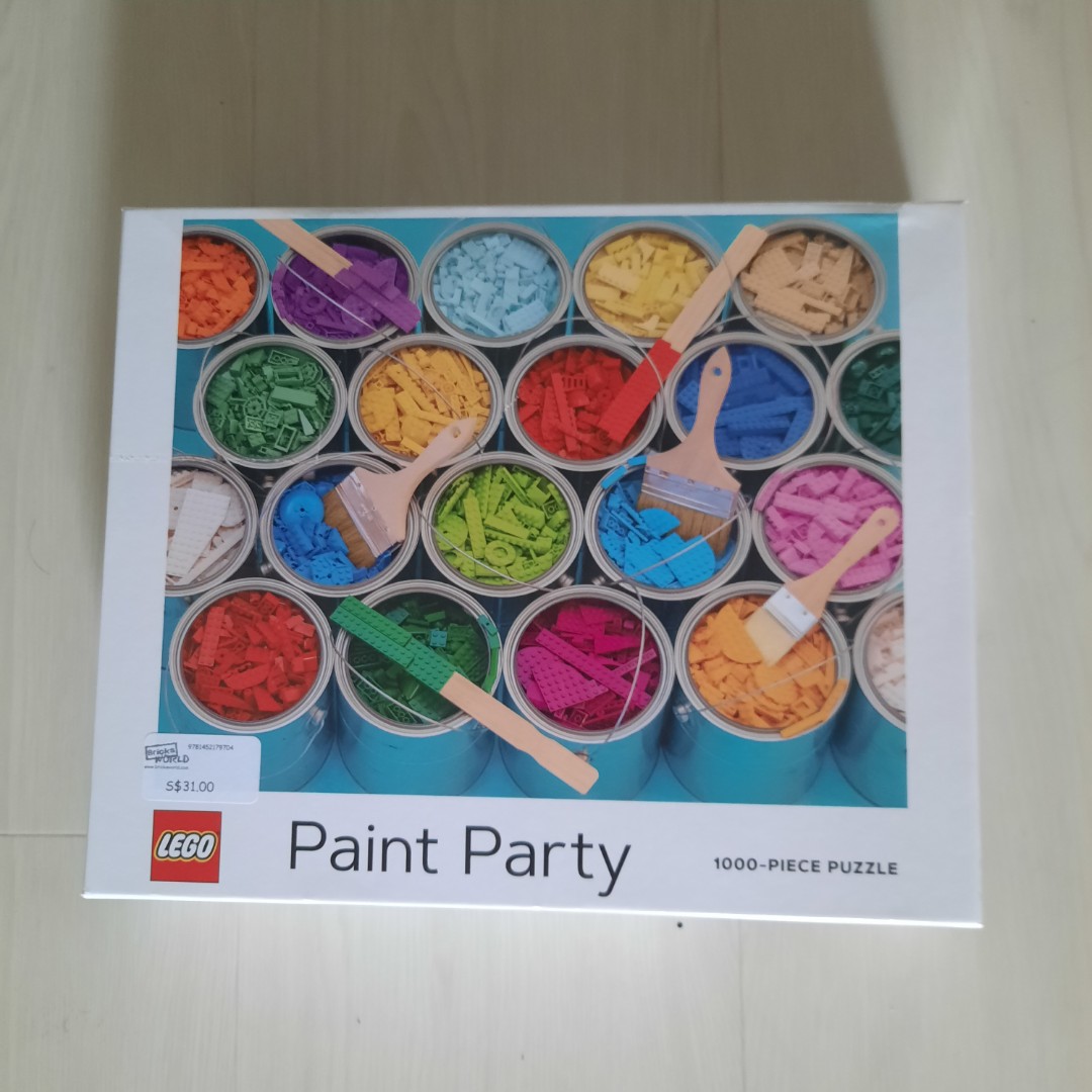 Lego Paint Party 1000 Piece Jigsaw Puzzle Set, Hobbies & Toys, Toys ...
