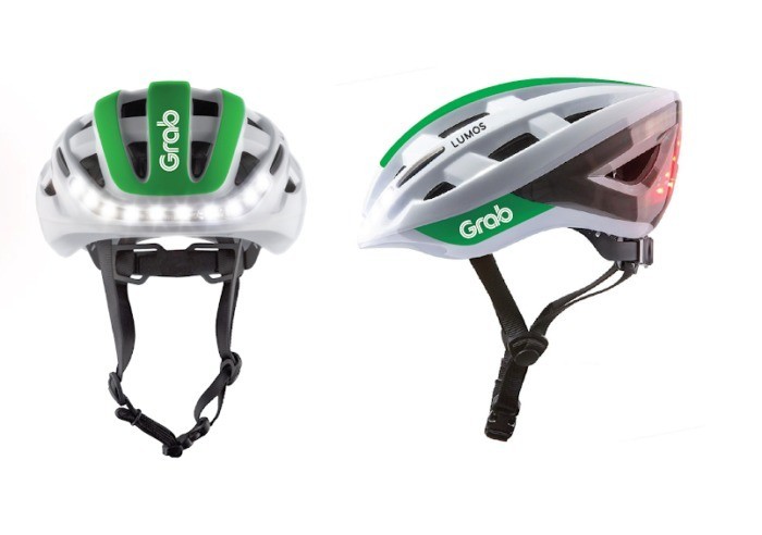 Lumos x grab helmet, Sports Equipment, Bicycles & Parts, Parts ...