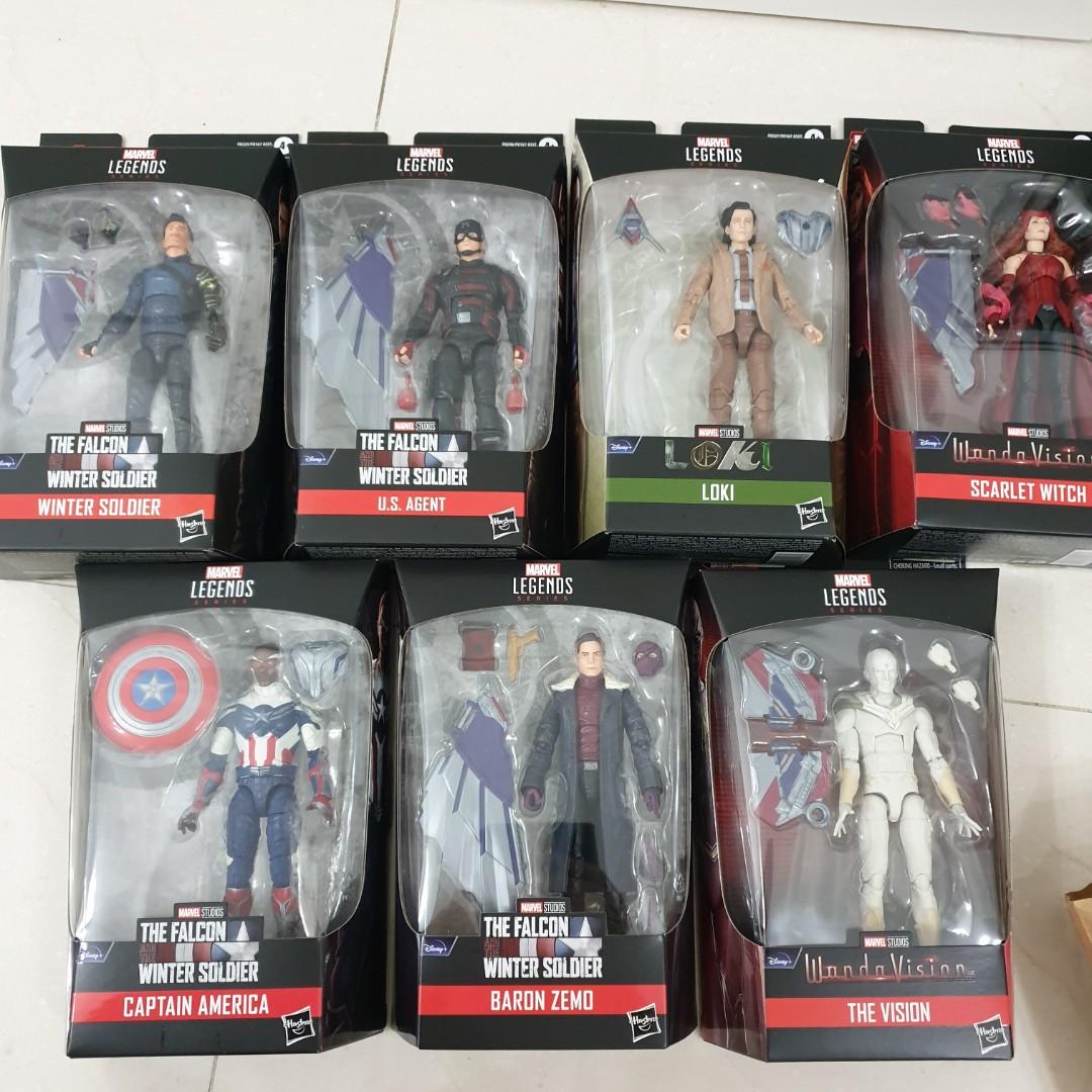 Marvel Legends Disney Plus, Captain America, Falcon, White Vision, Loki ...