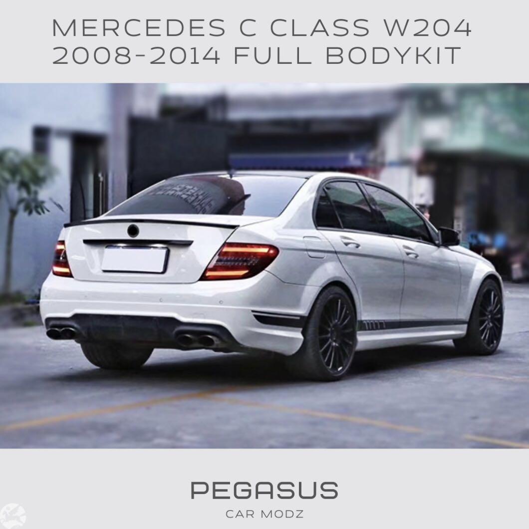 Mercedes C-Class W204 Conversion Mod to C63 AMG Style Bodykit (facelift ...