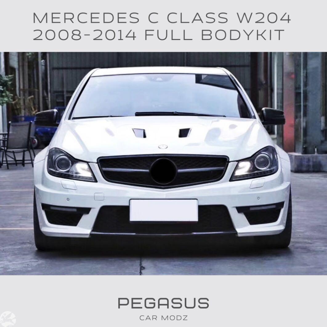 Mercedes C-Class W204 Conversion Mod to C63 AMG Style Bodykit (facelift ...