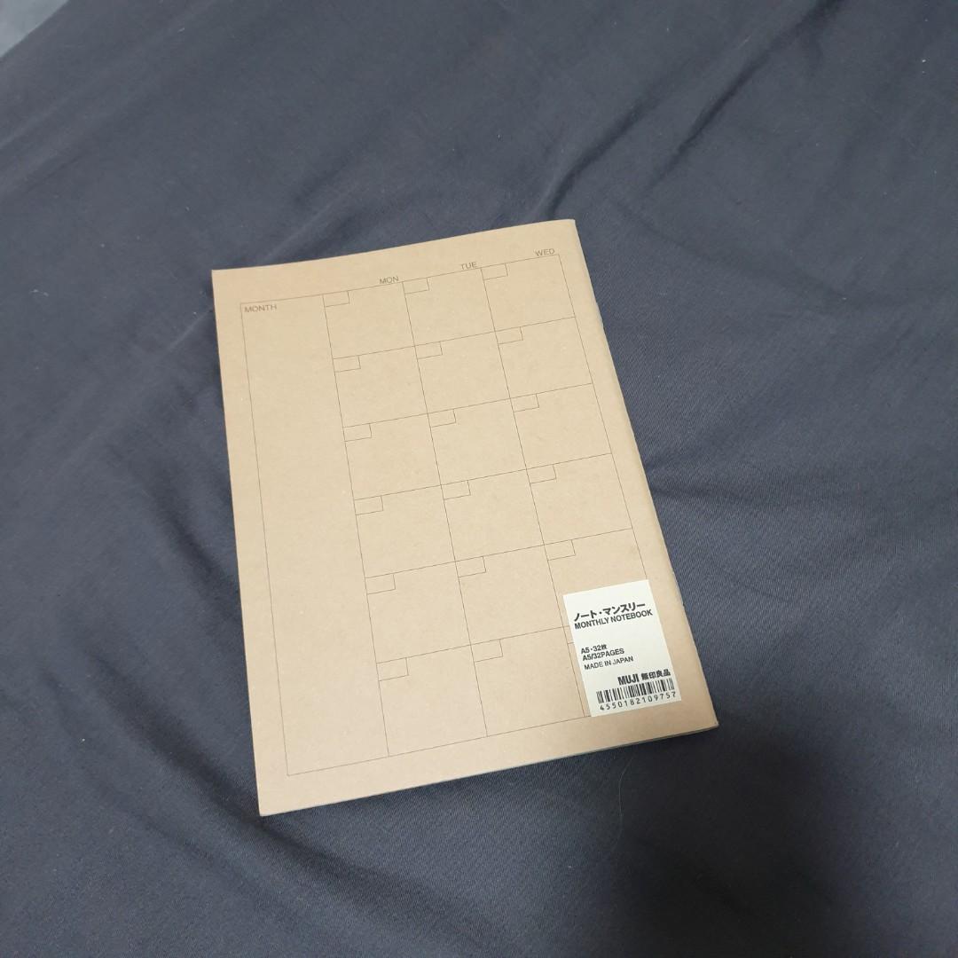 Muji Undated Calendar notebook, Hobbies & Toys, Stationary & Craft ...