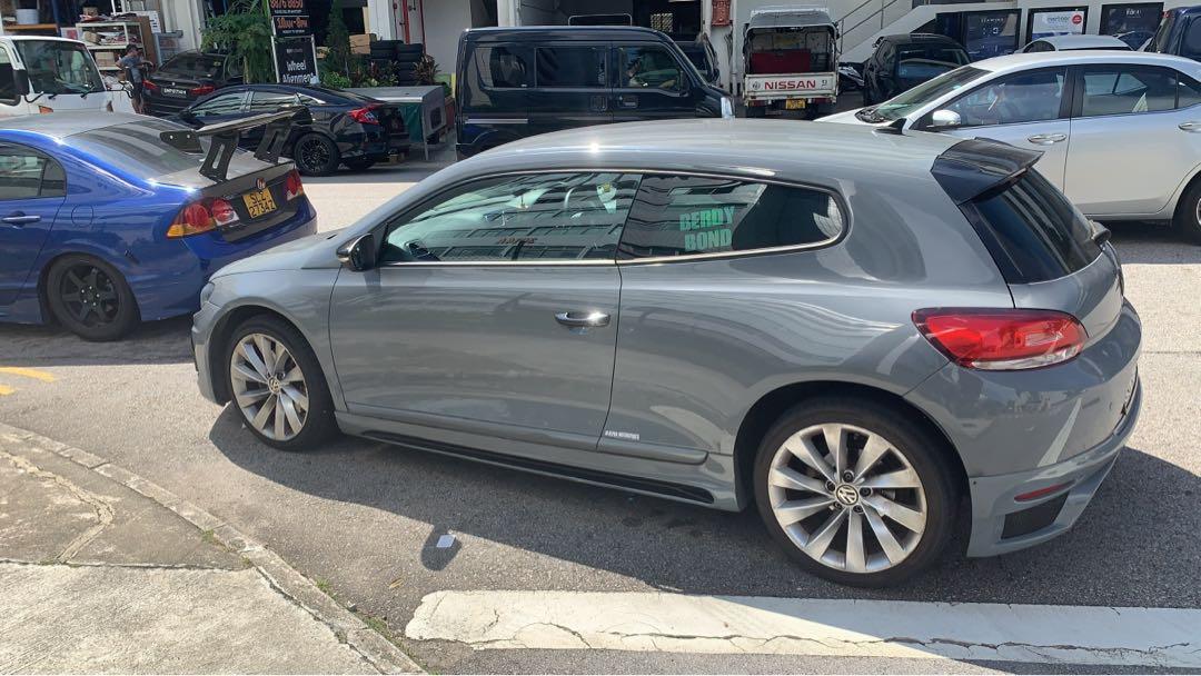 Nardo Grey Volkswagen Scirocco 1.4A with Scirocco R bodykit for rental ...