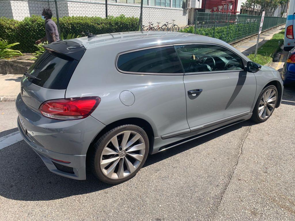 Nardo Grey Volkswagen Scirocco 1.4A with Scirocco R bodykit for rental ...