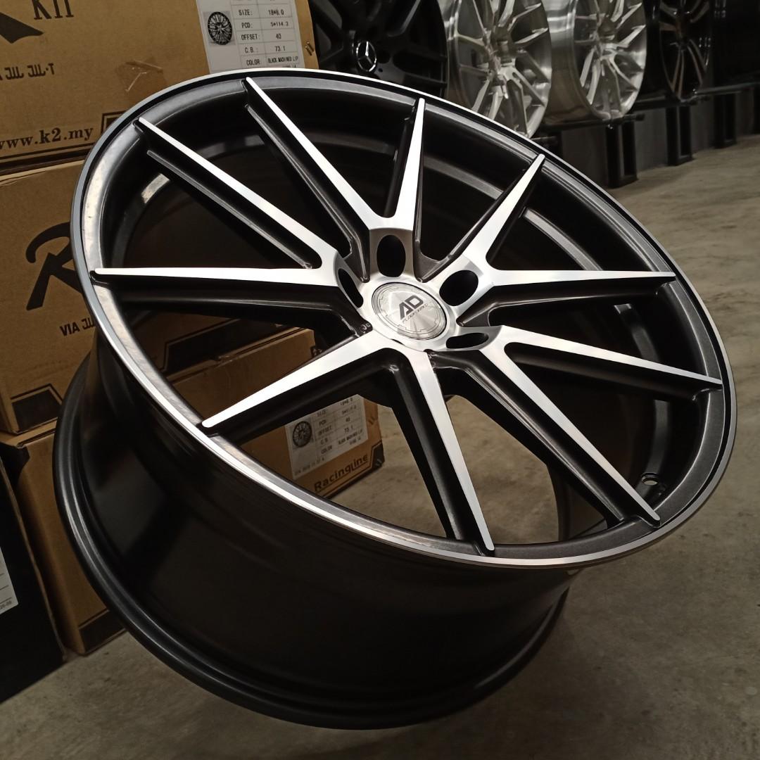NEW SPORT RIM 20 INCH ORI AD WHEEL MUSTANG ACCORD ALPHARD VELLFIRE ...