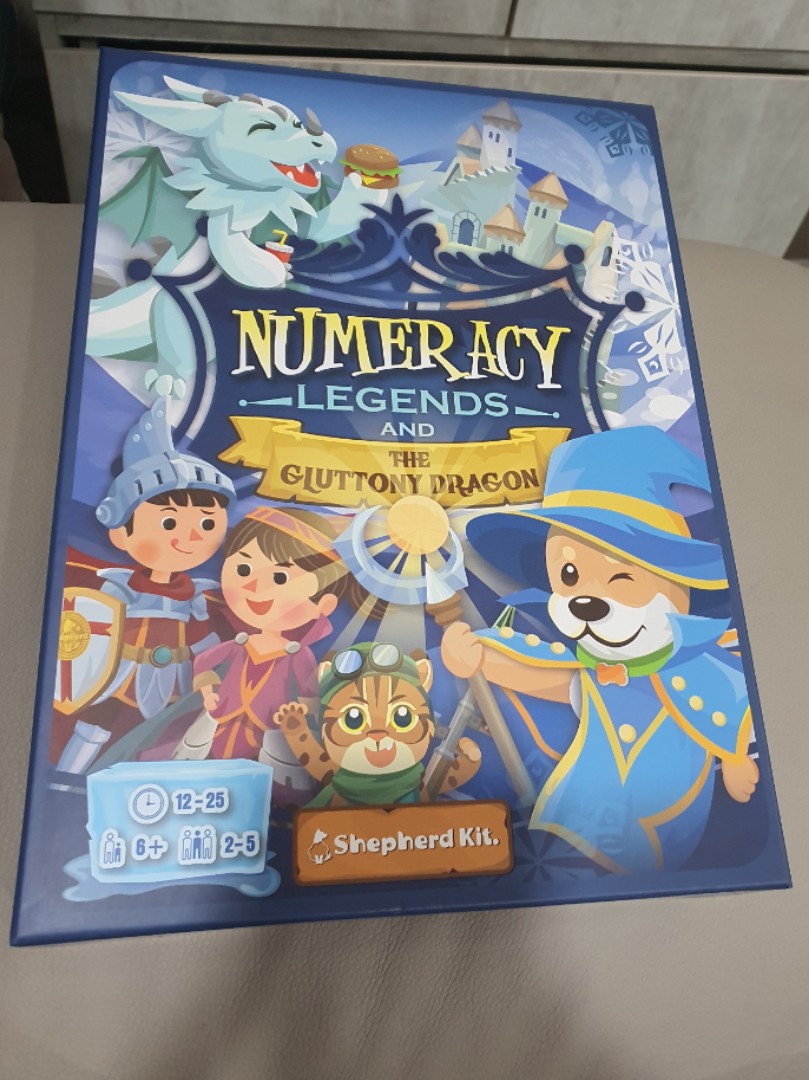 Numeracy Legends & The Gluttony Dragon Kids Board Game, Hobbies & Toys ...