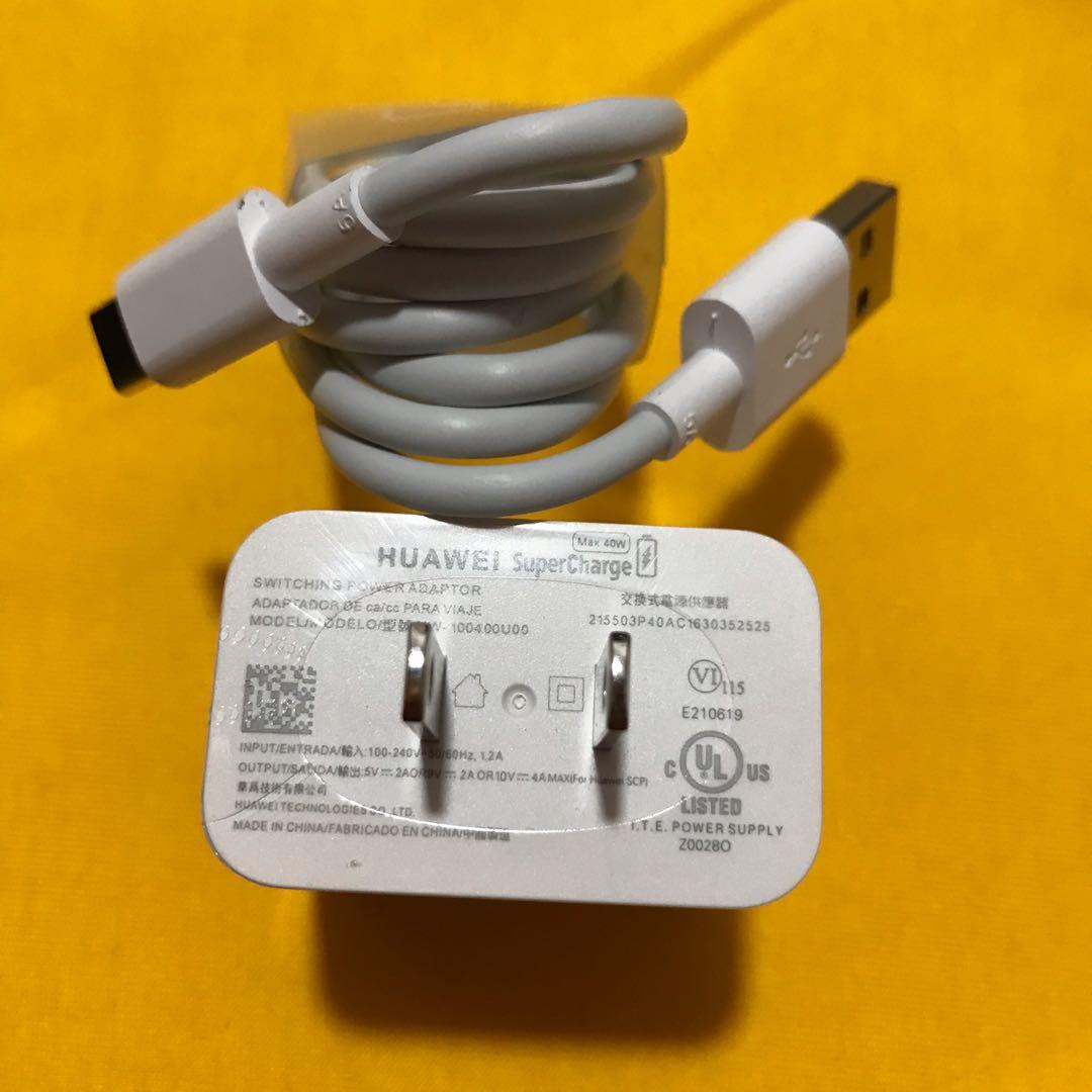 Original Huawei Charger Supercharge Adapter and Type C Cable, Mobile ...