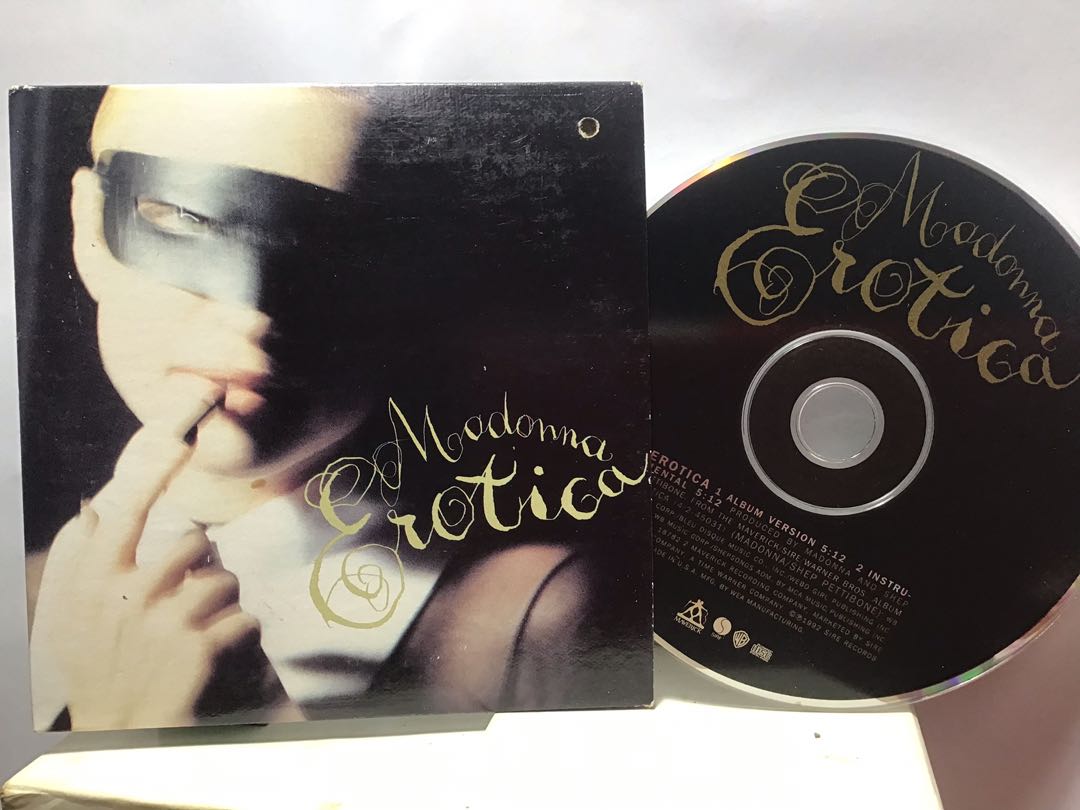 CD SINGLE Madonna - Erotica OOP 1992 USA ORIGINAL US PRESS CARD SLEEVE Anubis 90s Pop, Hobbies ...