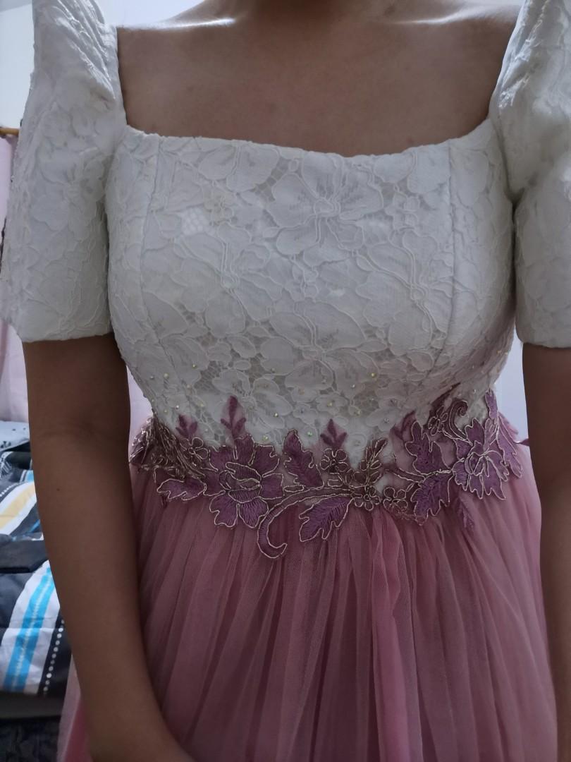 Pink Filipiniana, Women's Fashion, Dresses & Sets, Evening dresses ...