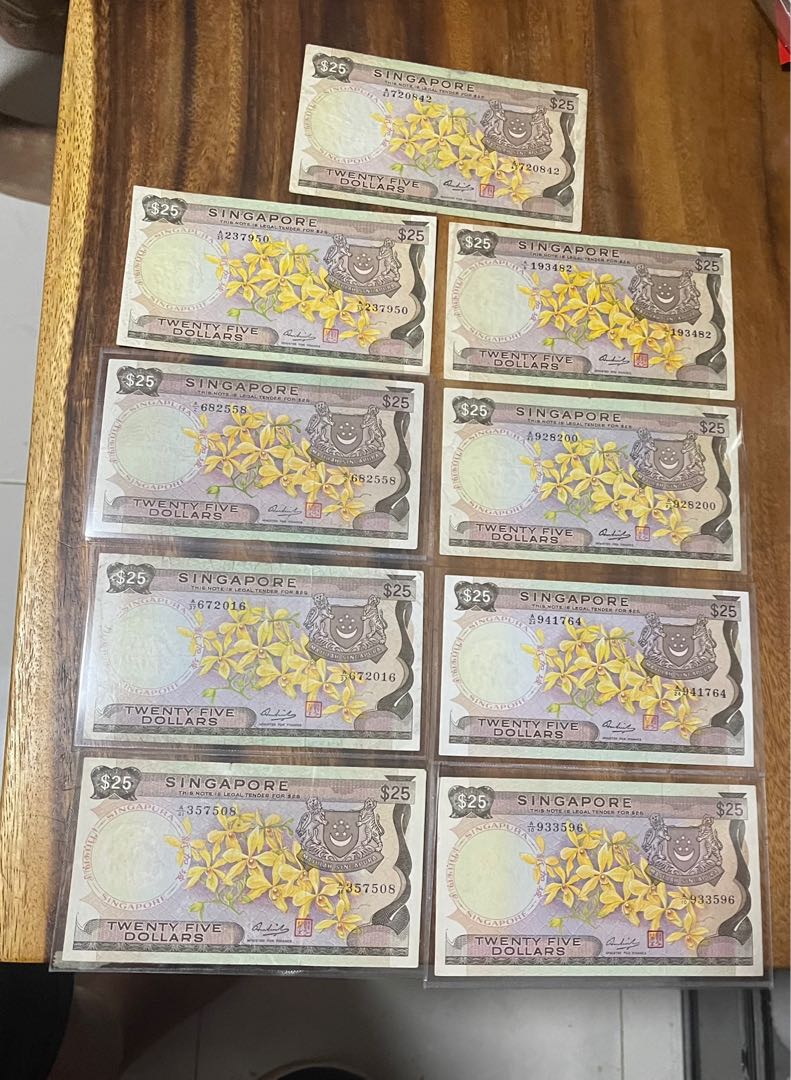 Rare $25 Orchid series collectible notes, Hobbies & Toys, Memorabilia ...