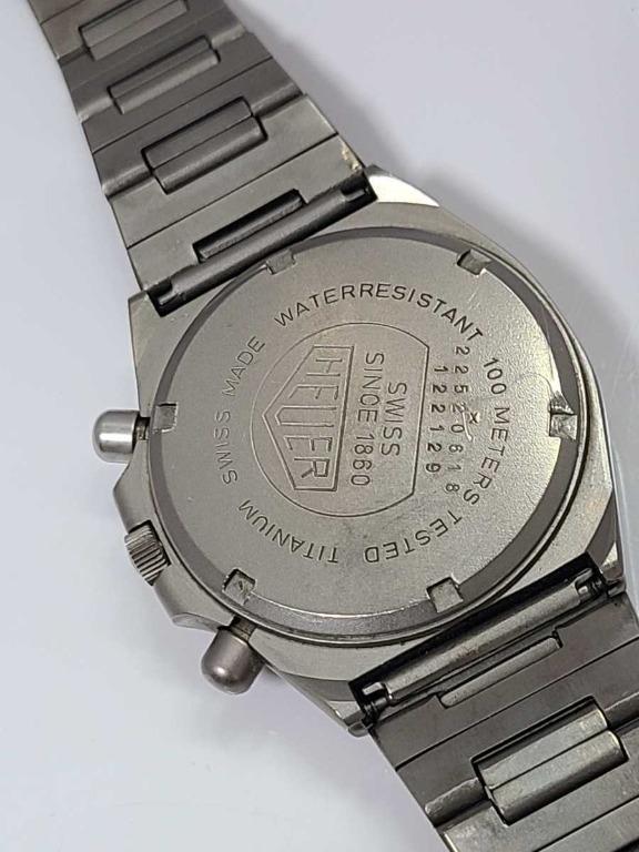 RARE TAG HEUER TITANIUM CHRONOGRAPH VINTAGE QUARTZ MEN'S WATCH ...