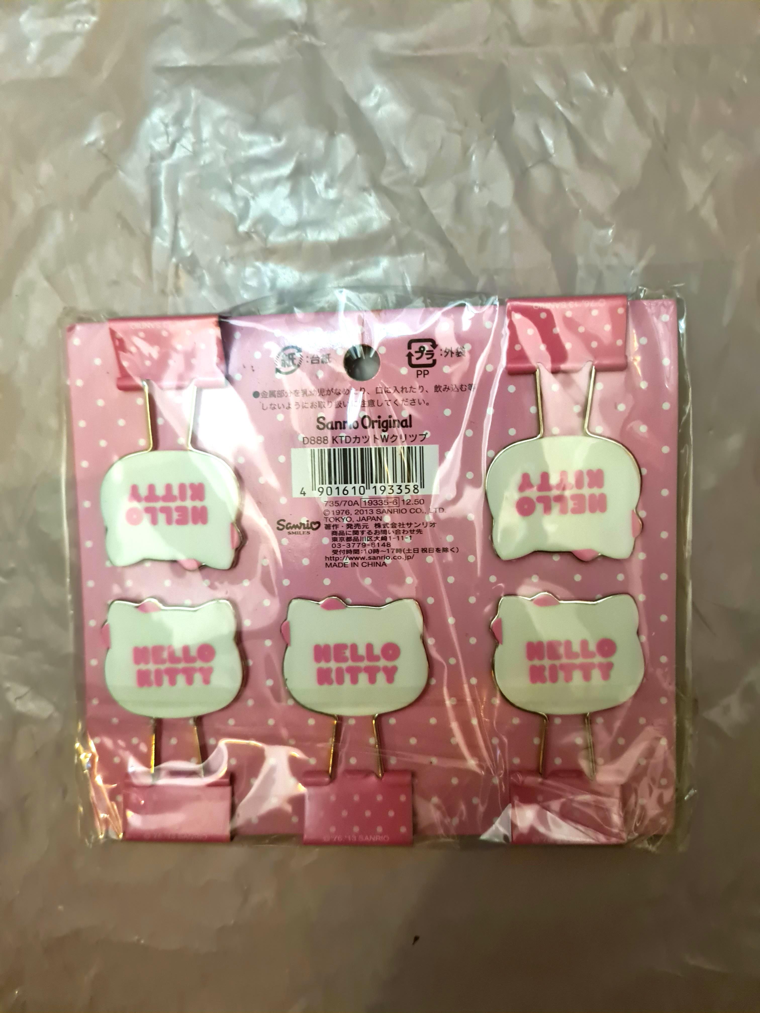 Sanrio Hello Kitty Paper Clips, Hobbies & Toys, Stationery & Craft ...
