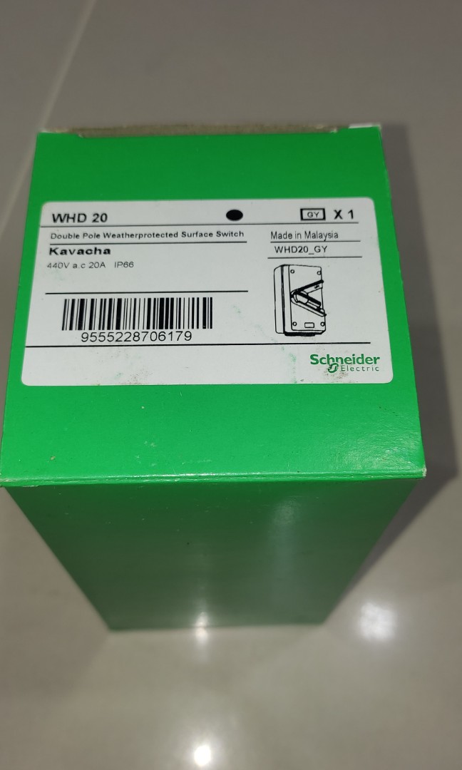 Schneider WHD20 20A, TV & Home Appliances, Electrical, Adaptors ...