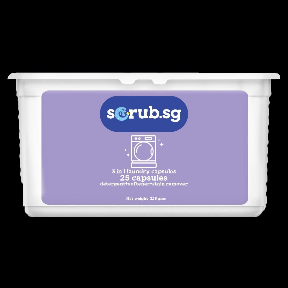 Scrub.sg 3-in-1 Laundry Capsules - 25 capsules, Furniture & Home Living ...
