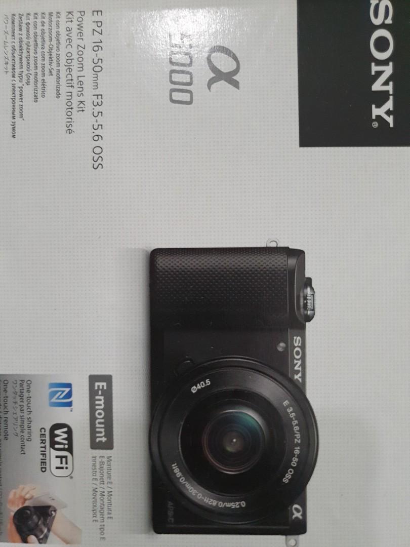 Spoilt alpha 5000 sony camera, Photography, Cameras on Carousell