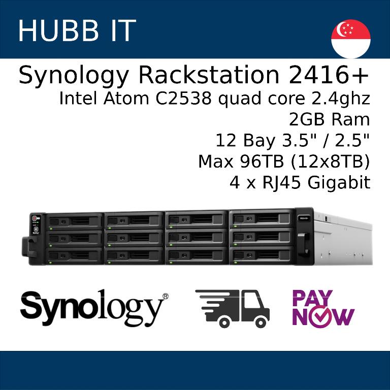 Synology Rackstation RS2416+ (New Old Stock), Computers & Tech, Parts ...