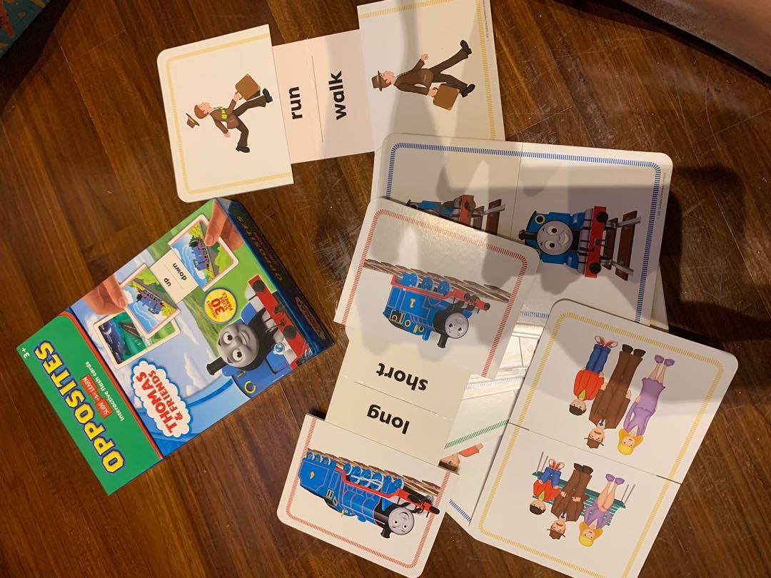 Thomas Train Flash cards opposites, Hobbies & Toys, Books & Magazines ...
