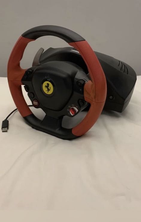 Thrustmaster Ferrari 458 steering wheel set, Video Gaming, Gaming ...