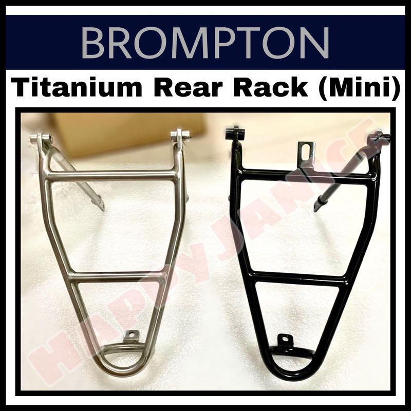 Titanium Mini Rear Rack for Brompton, Sports Equipment, Bicycles ...