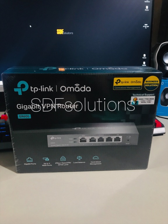 TPlink ER605 (TL-R605) Gigabit Multi-WAN VPN Router, Computers & Tech ...