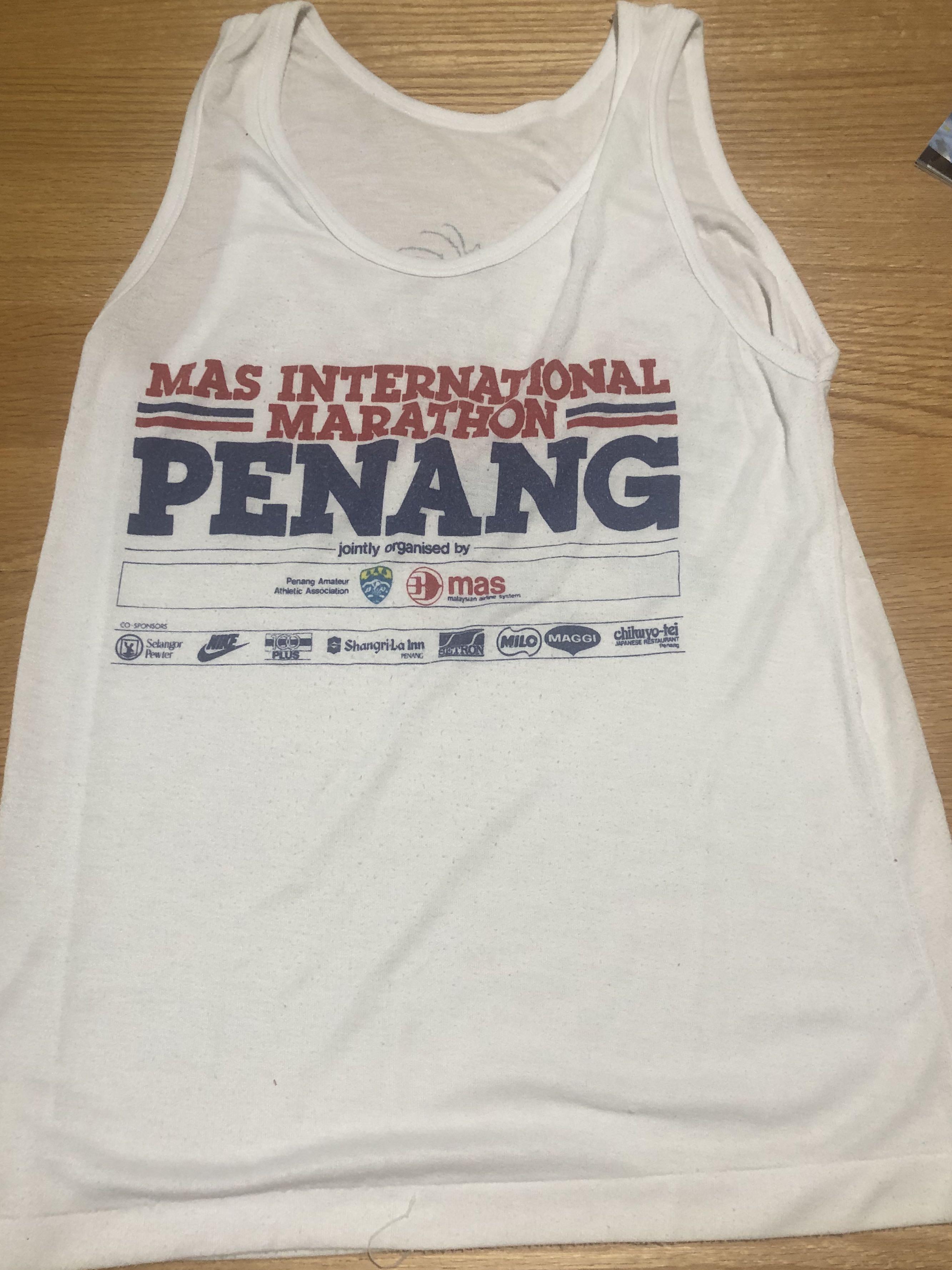 Vintage 80s Marathon Running Vests, Men's Fashion, Tops & Sets, Vests ...