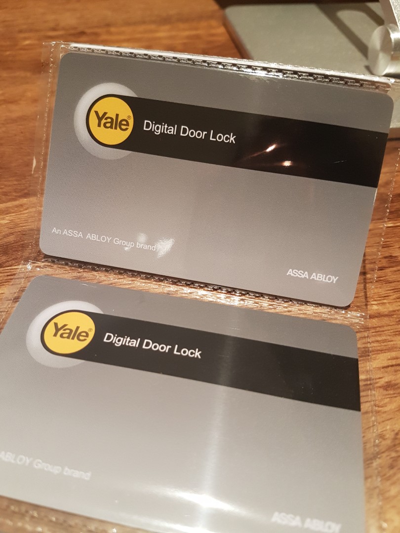 Yale digital door lock RFID cards, Furniture & Home Living, Security ...