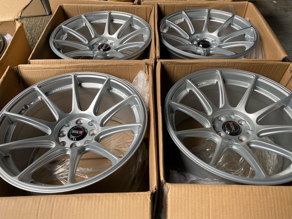 17"x9 XXR design Mags silver 4Holes pcd 100-114 Bnew, Car Parts ...