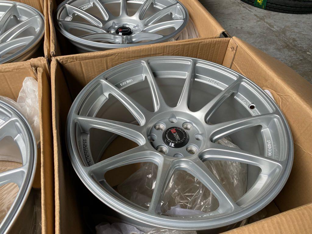 17"x9 XXR design Mags silver 4Holes pcd 100-114 Bnew, Car Parts ...