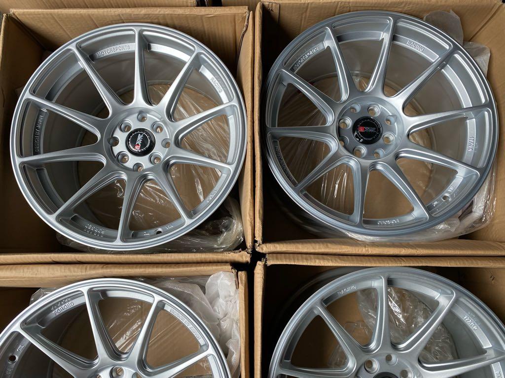 17"x9 XXR design Mags silver 4Holes pcd 100-114 Bnew, Car Parts ...