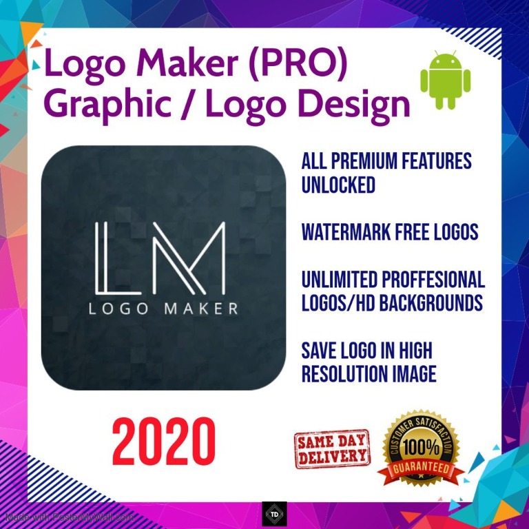 [Android App] Logo Maker (PRO) Graphic Logo Design App, Computers ...