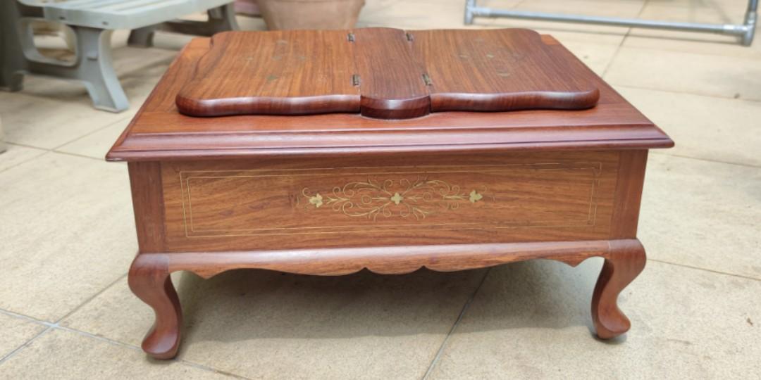Authentic Wooden Indian style reading box, Furniture & Home Living ...