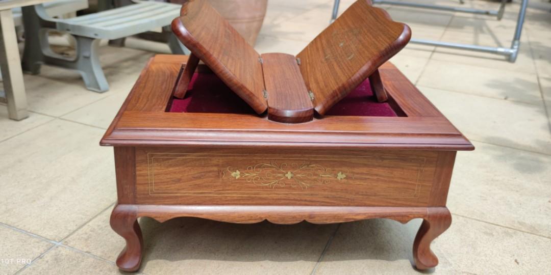 Authentic Wooden Indian style reading box, Furniture & Home Living ...
