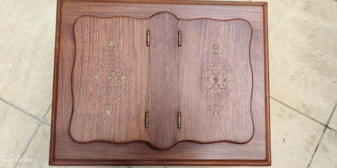Authentic Wooden Indian style reading box, Furniture & Home Living ...