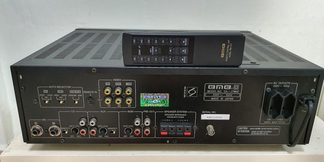 BMB karaoke amplifier. BMB (Japan) DA-J7 MKII., Audio, Soundbars ...