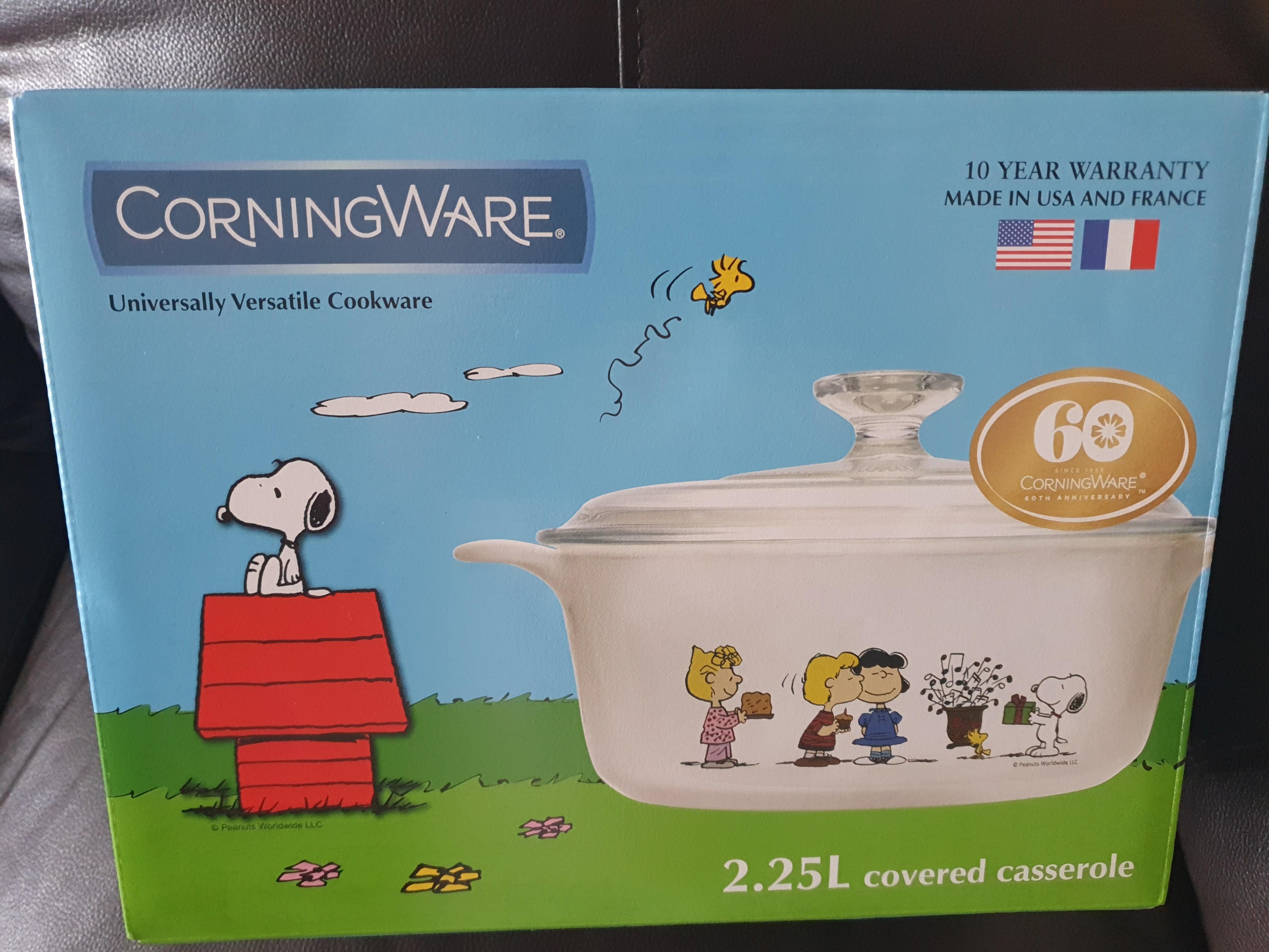 Brand New CorningWare Snoopy 2.25 litres, Furniture & Home Living ...