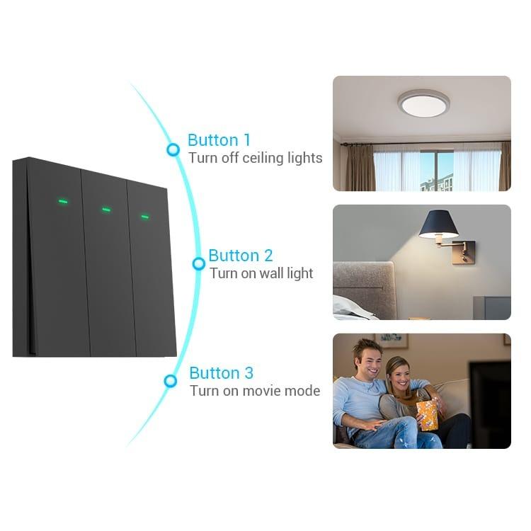 BroadLink LC1 Smart Rocker Light Switch - Modern Smart Switches ...