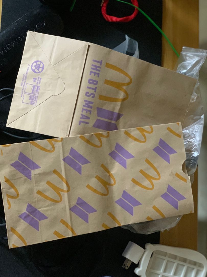 BTS MCDO PAPER BAG, Hobbies & Toys, Memorabilia & Collectibles, K-Wave ...