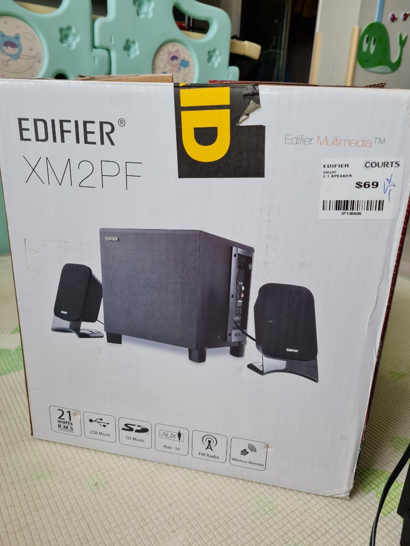 Edifier XM2PF 2.1 SD/USB/FM/AUX IN, Audio, Soundbars, Speakers ...