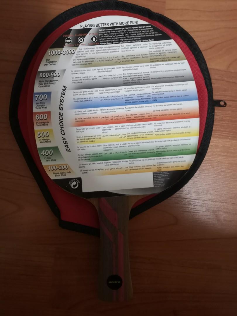 Flaxonite Driver Andro Ping Pong Racket, Sports Equipment, Sports ...