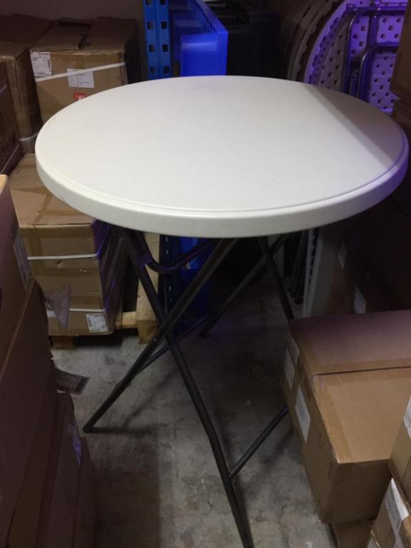 CLEARANCE- Foldable cocktail table 80cm diameter x 110cm height - only ...
