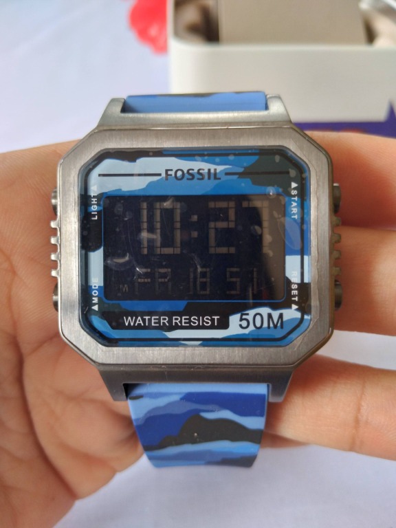 FOSSIL Square face camouflage Watch for Men Original, Men's Fashion ...