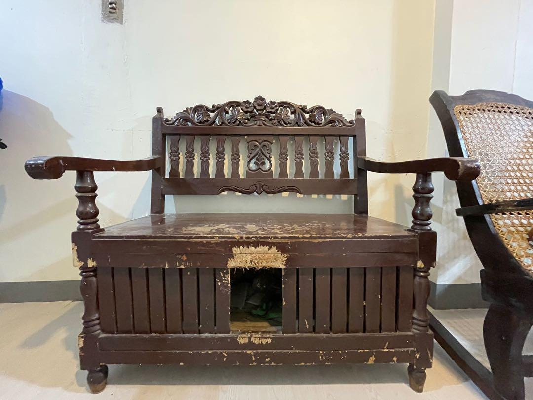 Galinera Wood Sofa Set, Furniture & Home Living, Furniture, Sofas on ...