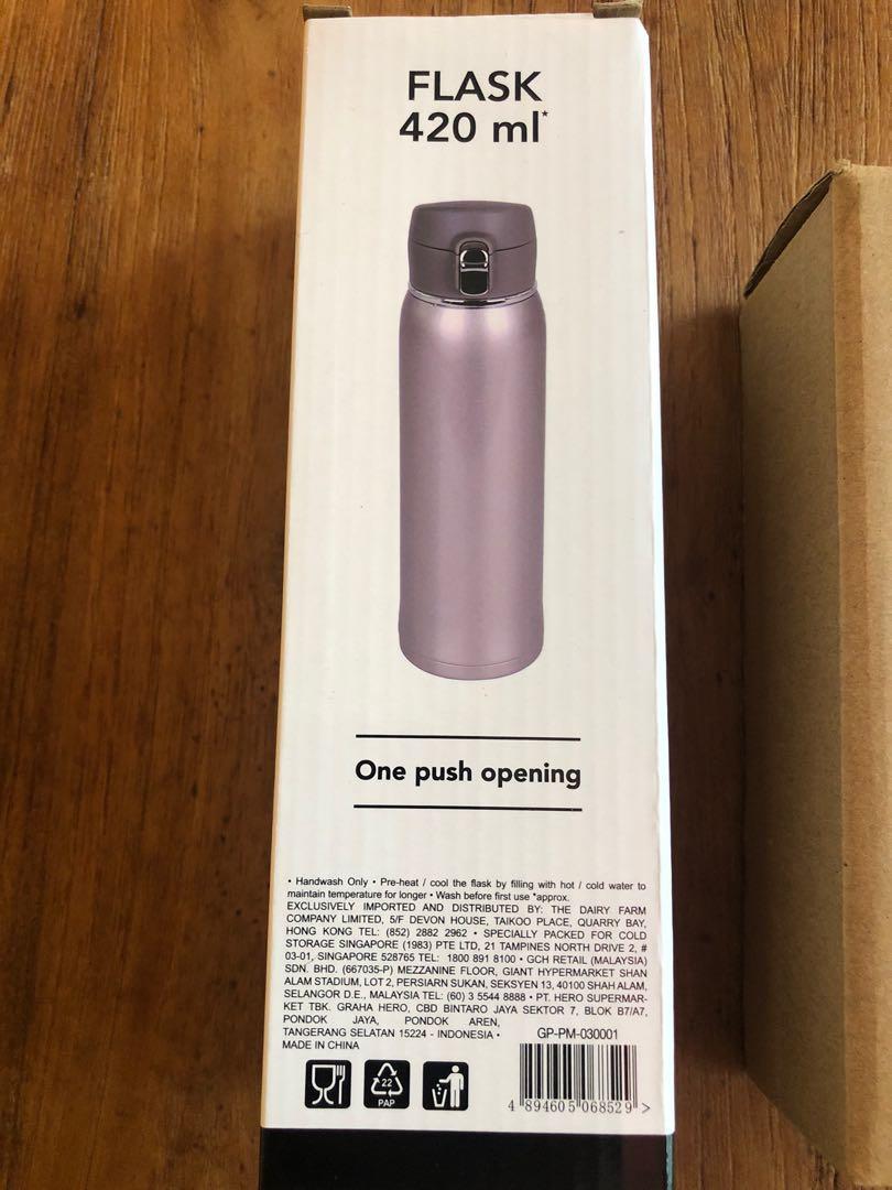 Glass Bottle w Wax Straw & Insulated Flask & Dean & Deluca Insulated ...