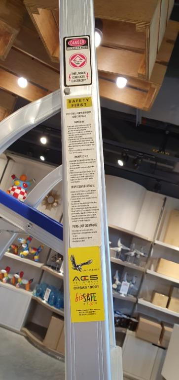 Golden Eagle Aluminium 9-Steps Ladder Heavy Duty, Furniture & Home ...