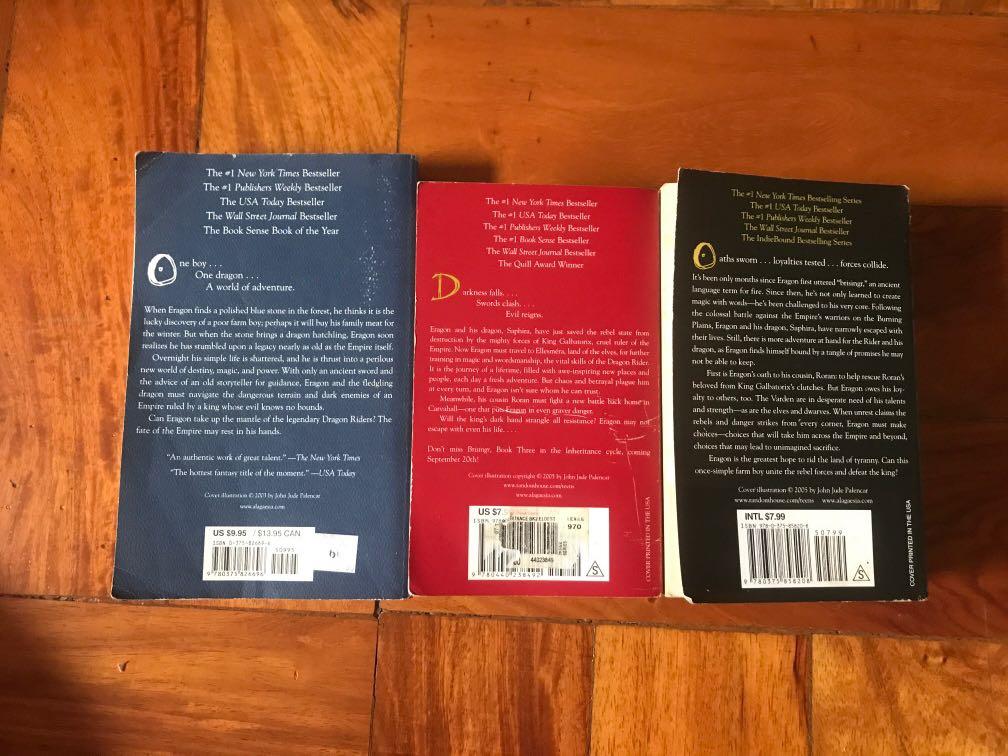 Inheritance Cycle: Books 1-3, Hobbies & Toys, Books & Magazines ...