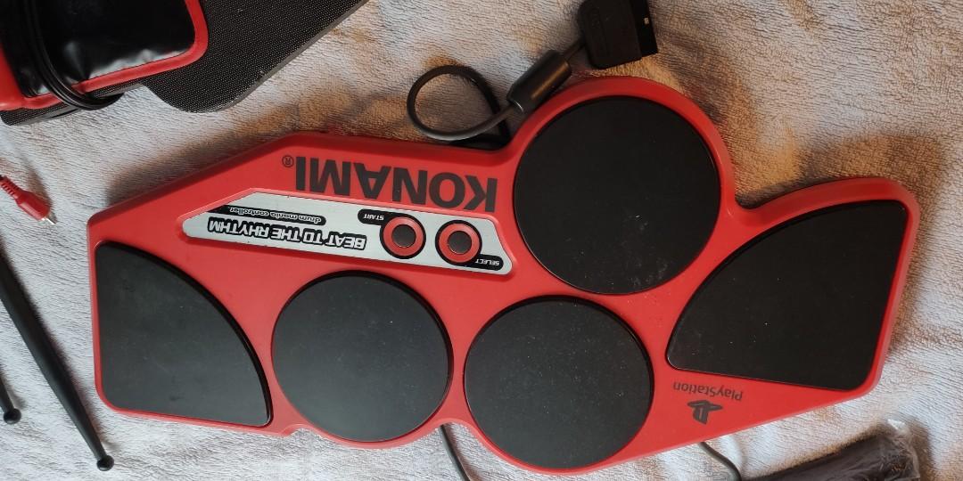 KONAMI PLAYSTATION SONY PS1 PS2 DRUM MANIA CONTROLLER, 電子遊戲, 電子遊戲 ...